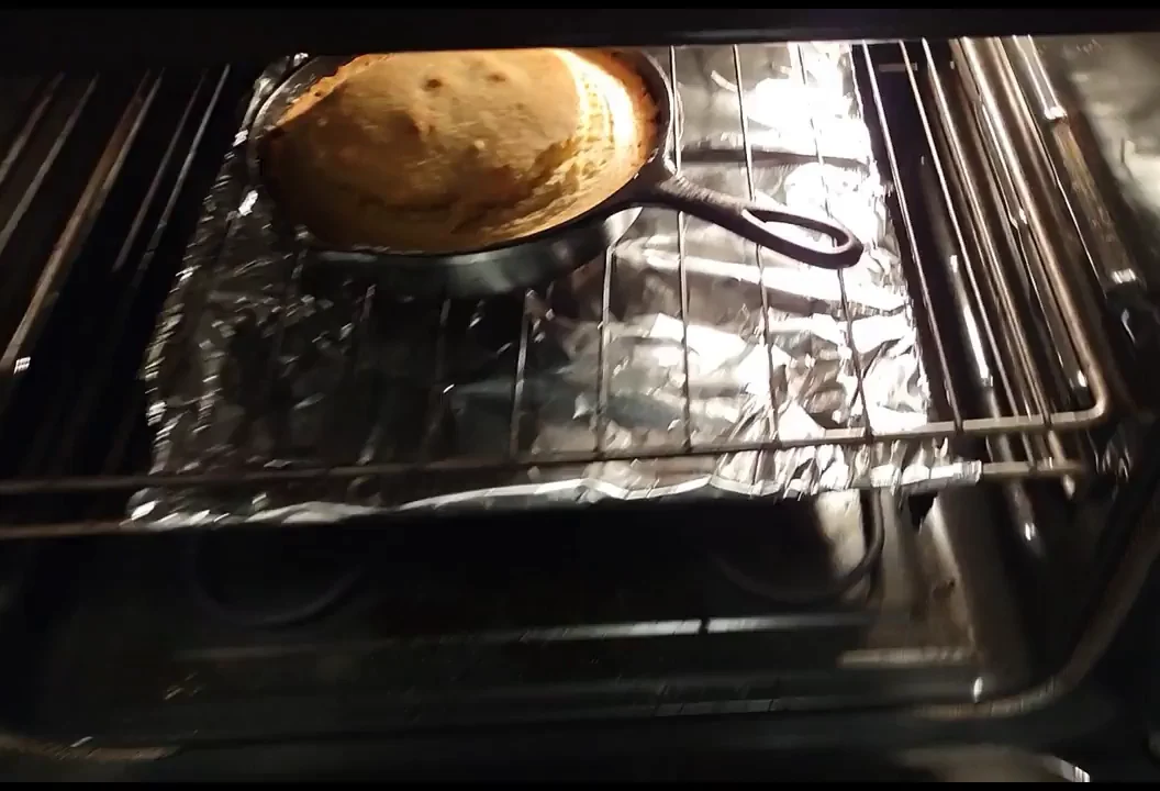 As good as this cornbread looked, it was still wet in the middle - I think I'll use my wedge pan ...