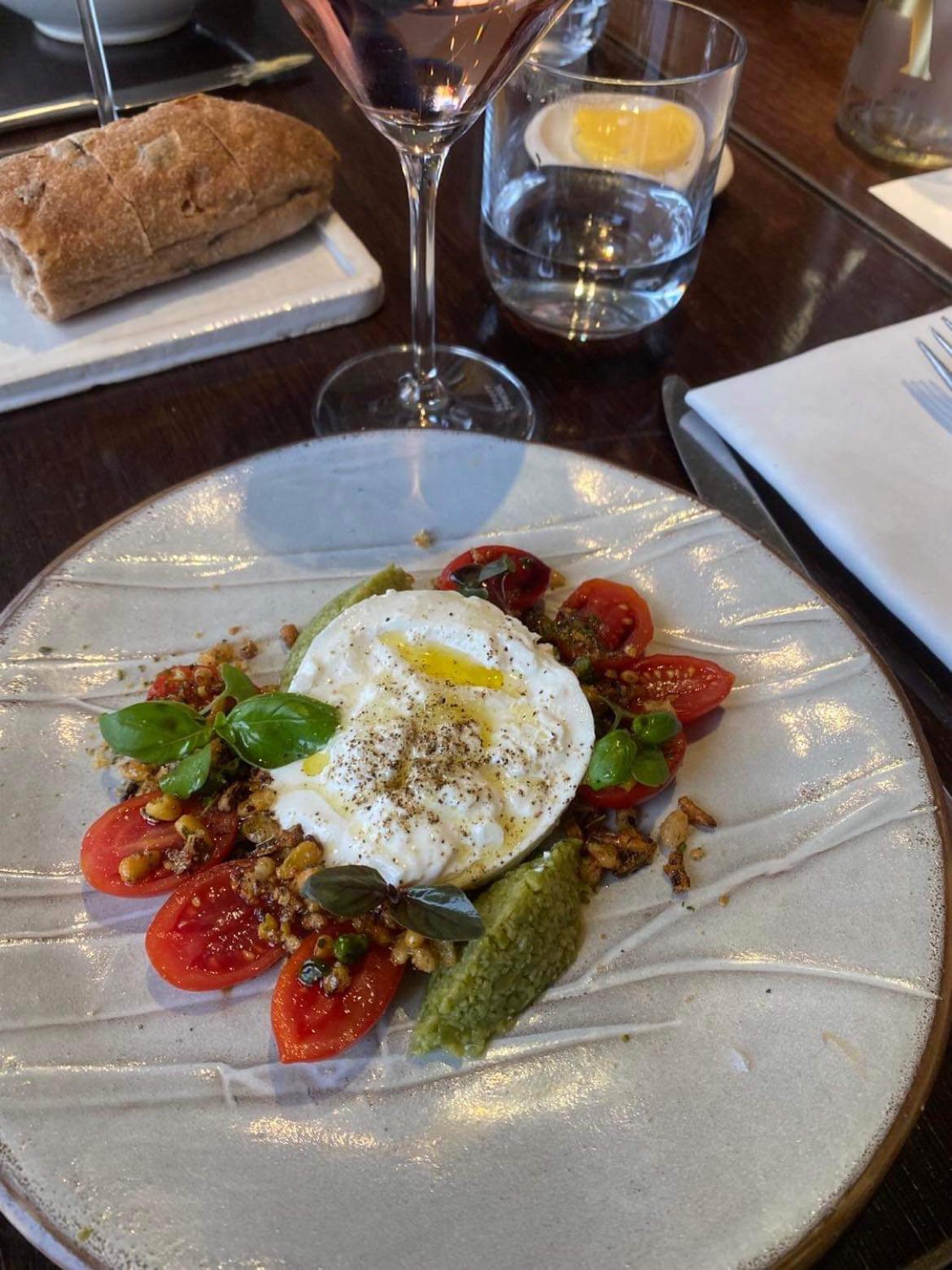 Need help figuring out what the little pine-nut looking things are on this salad? More info in ...