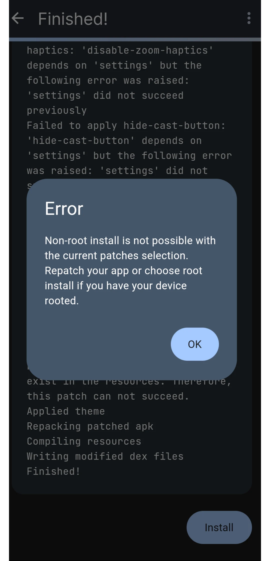 Installed microg and chose the recommended patches, what do I do? | Scrolller