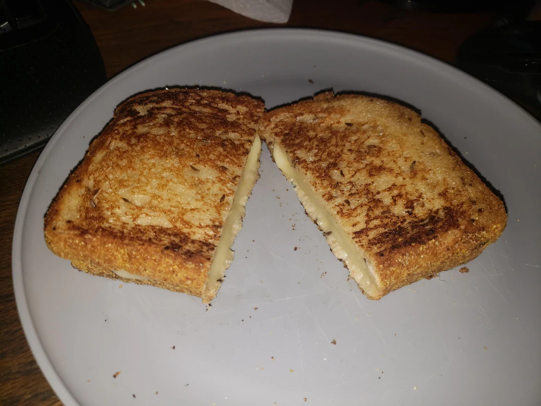 Monterey Jack on NY Rye. | Scrolller