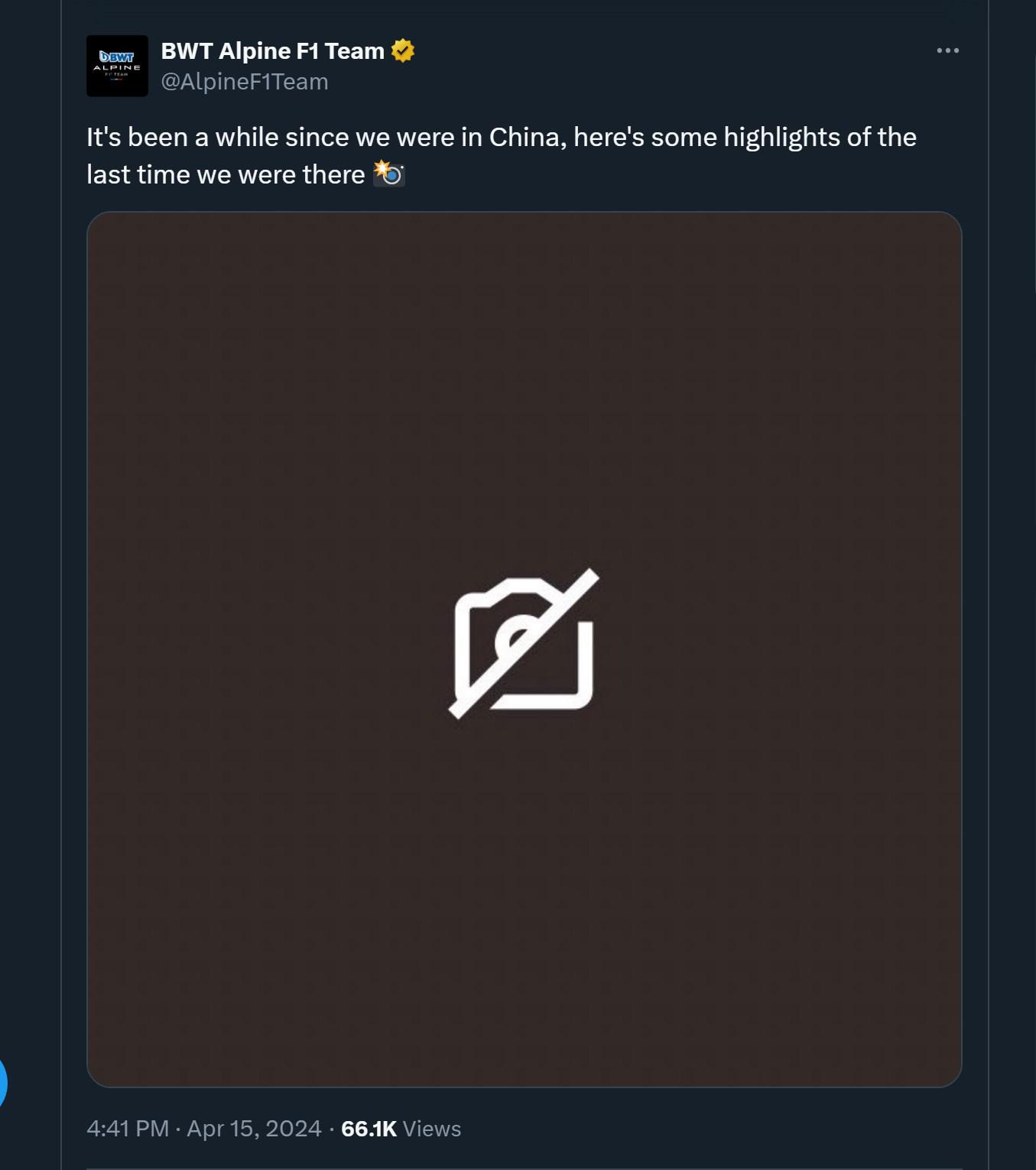 Alpine also showing off their highlights from the entire season | Scrolller