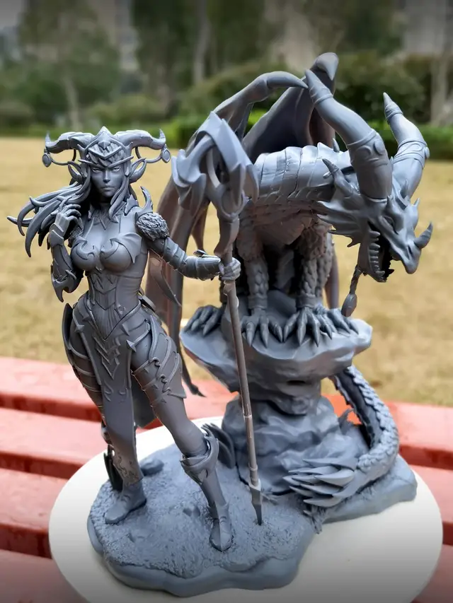 I did Alexstrasza - Queen of Dragons and 3D printed her! | Scrolller