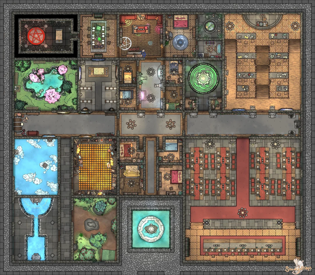 [48x42] Kitoro Mage Academy | Snowy's Maps | Scrolller