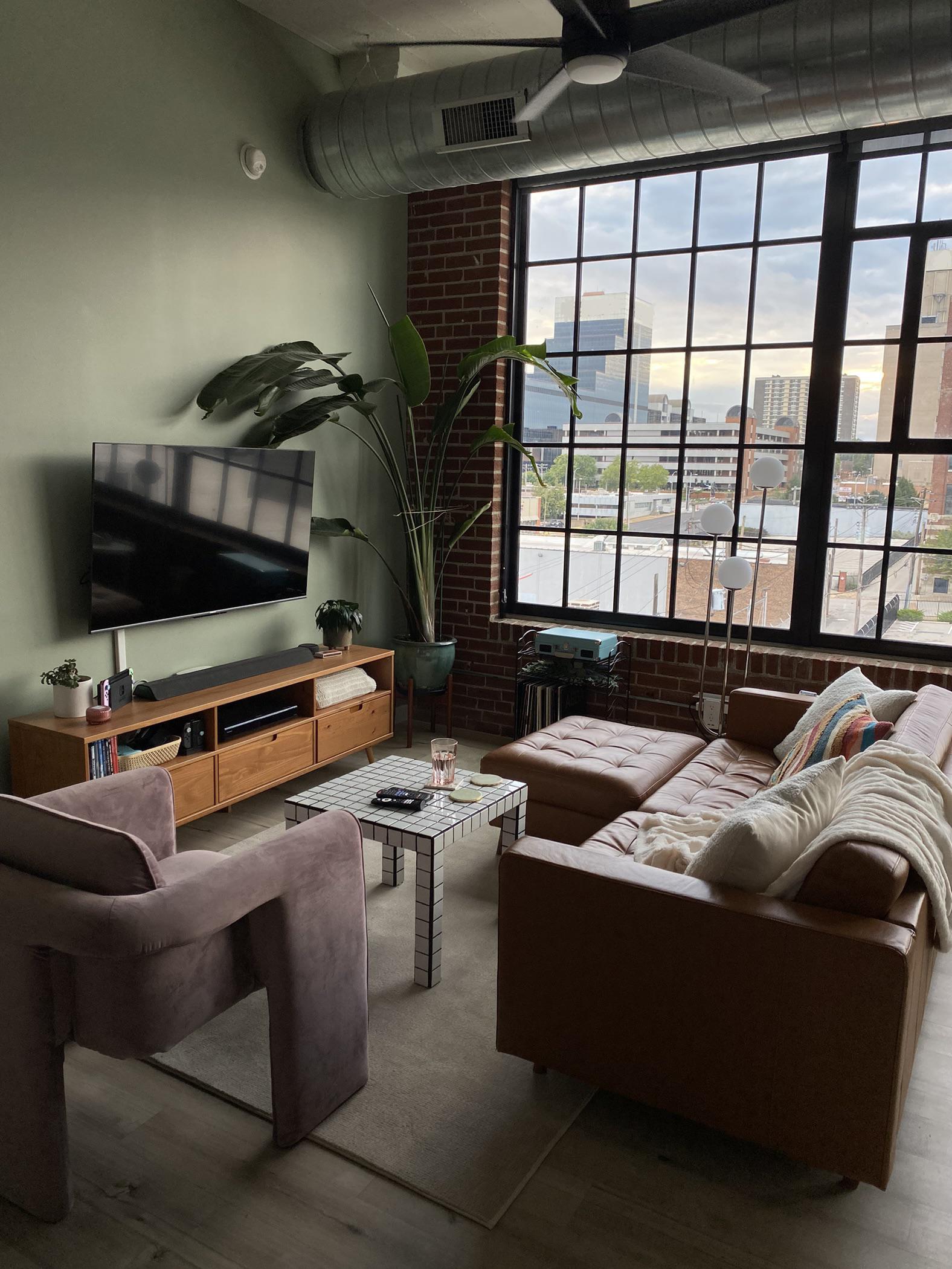 Cozy loft living room, finishing touches! | Scrolller