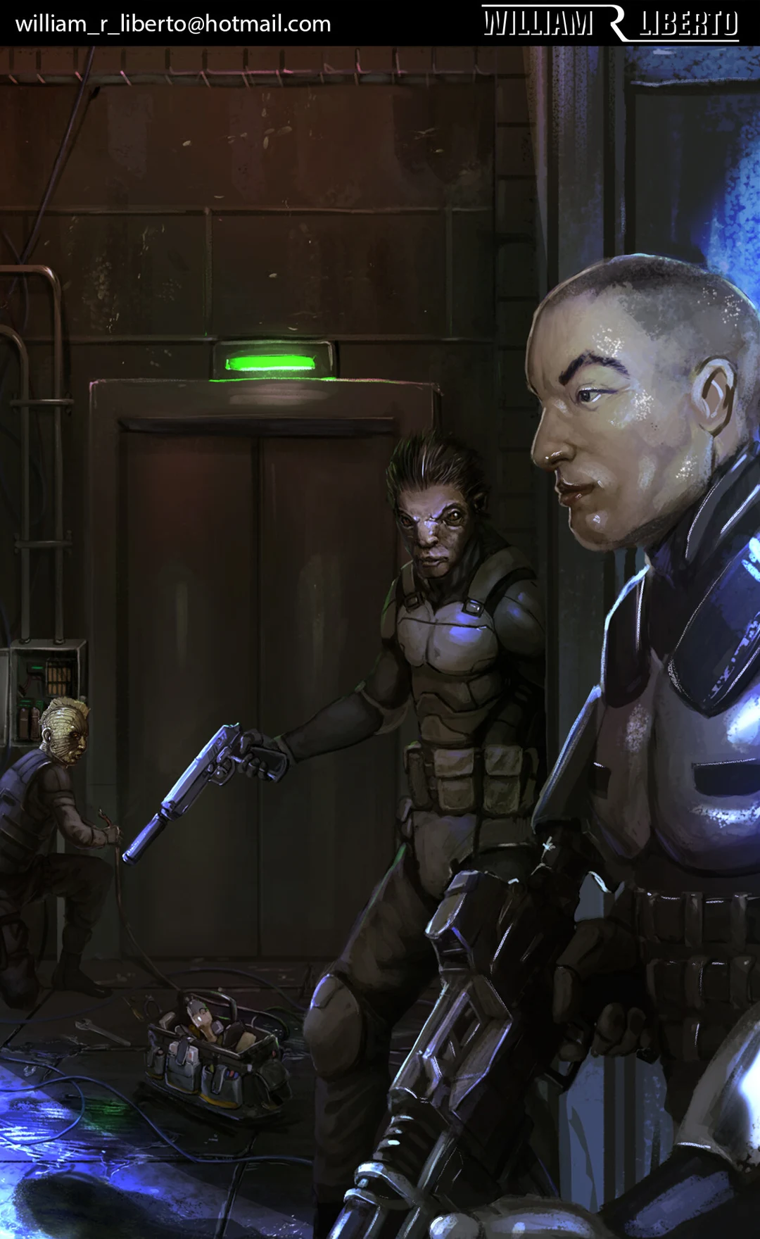 art I made for genefunk 2090 project | Scrolller