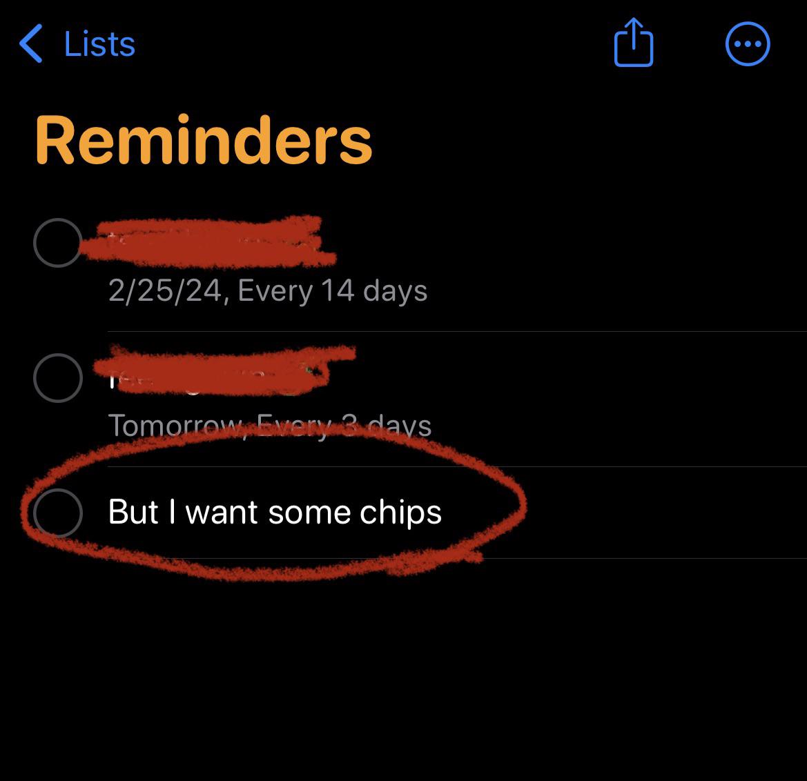 this showed up on my reminders list and i don't remember typing it | Scrolller