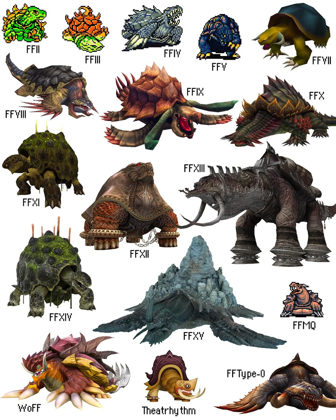 ADAMANTOISE, which is your favorite design / Iconic Monsters | Scrolller