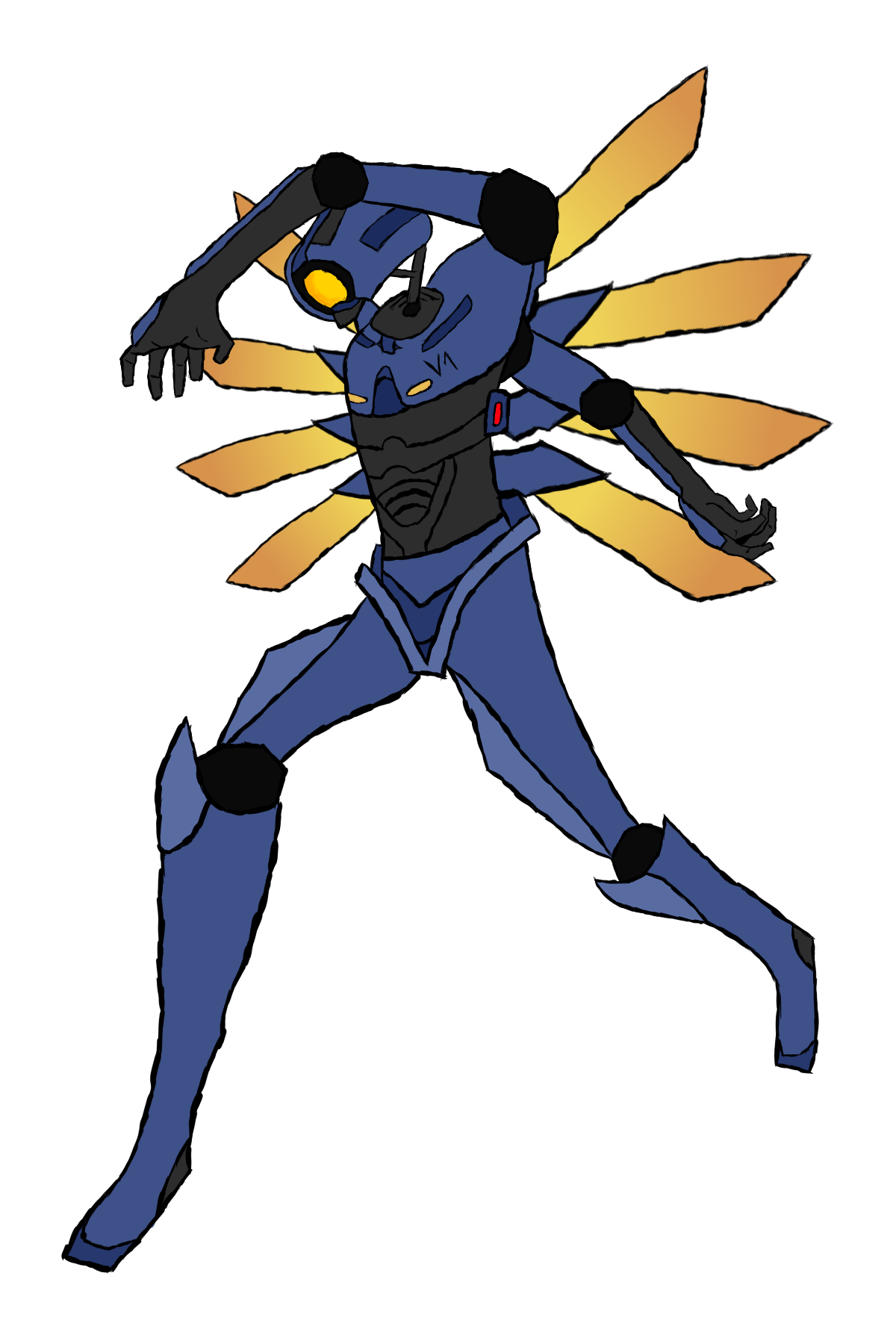 i drew V1 from Ultrakill in Gappys pose | Scrolller