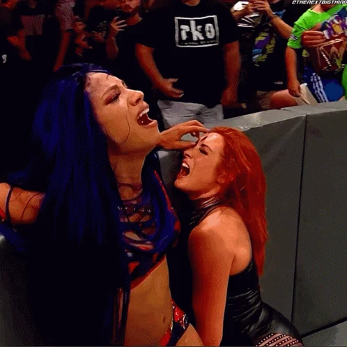 Sasha and Becky are exhausted | Scrolller