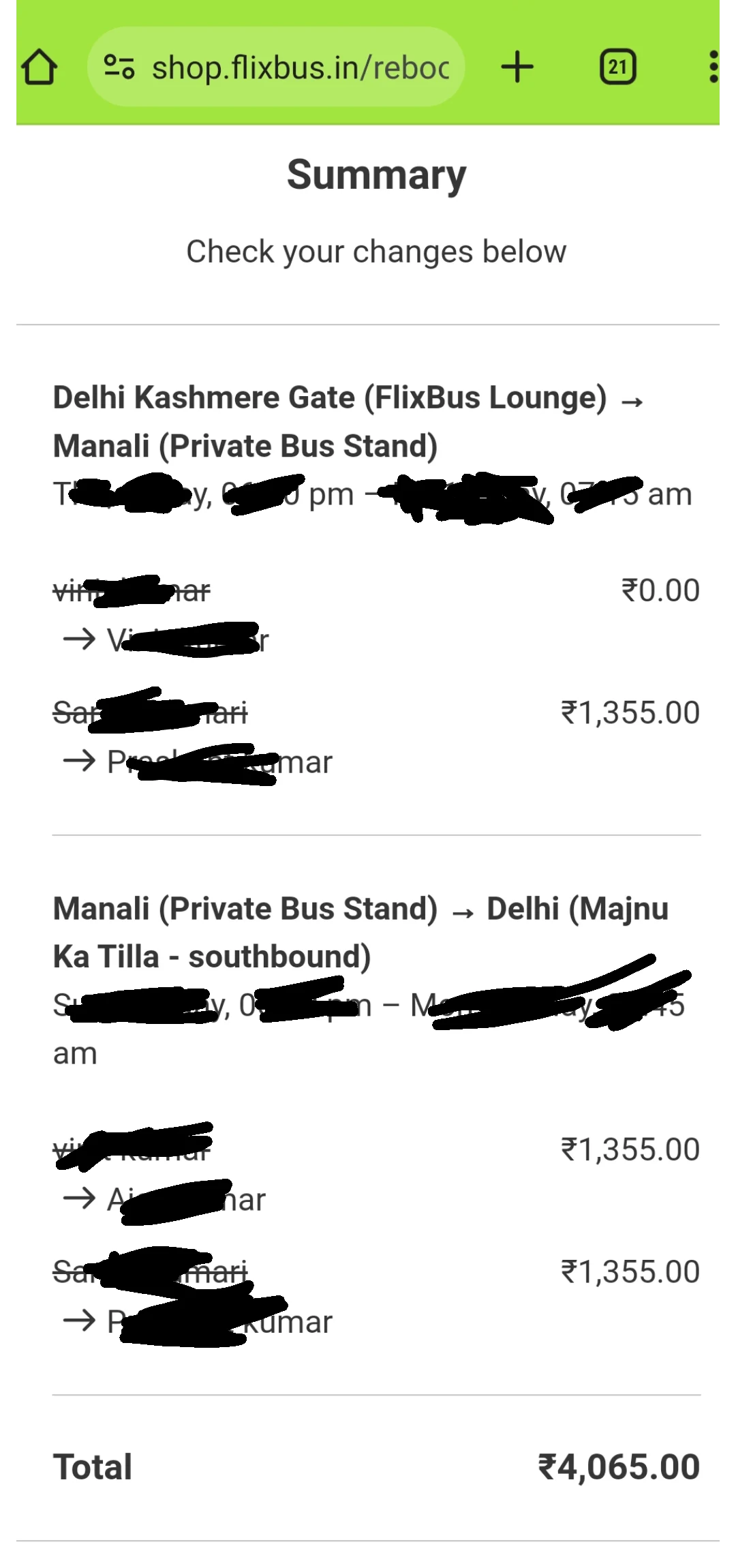 Flixbus Offer - Detail Changes | Scrolller