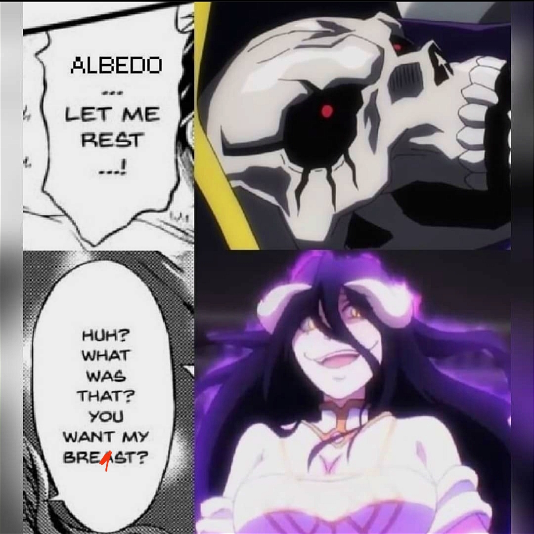 Albedo knows very well the meaning of Lord Ainz 's words | Scrolller