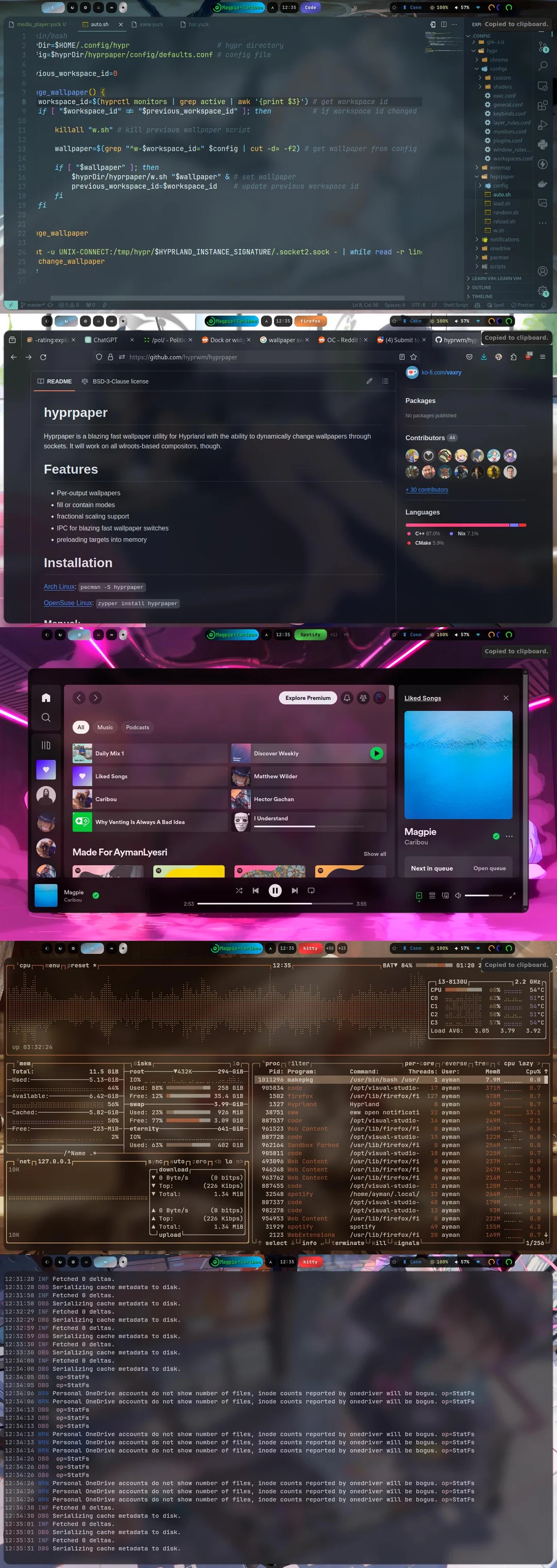 [OC] Workspace Wallpapers on the Fly: A Dynamic Switcher | Scrolller