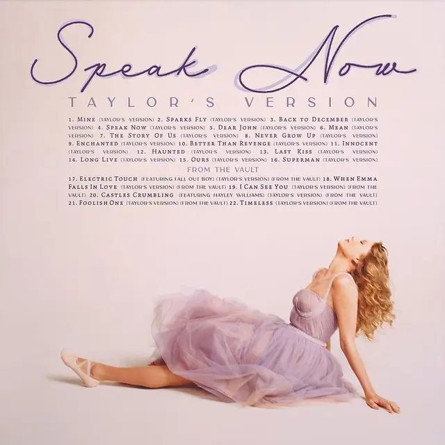 Speak Now (Taylor’s Version) track list | Scrolller