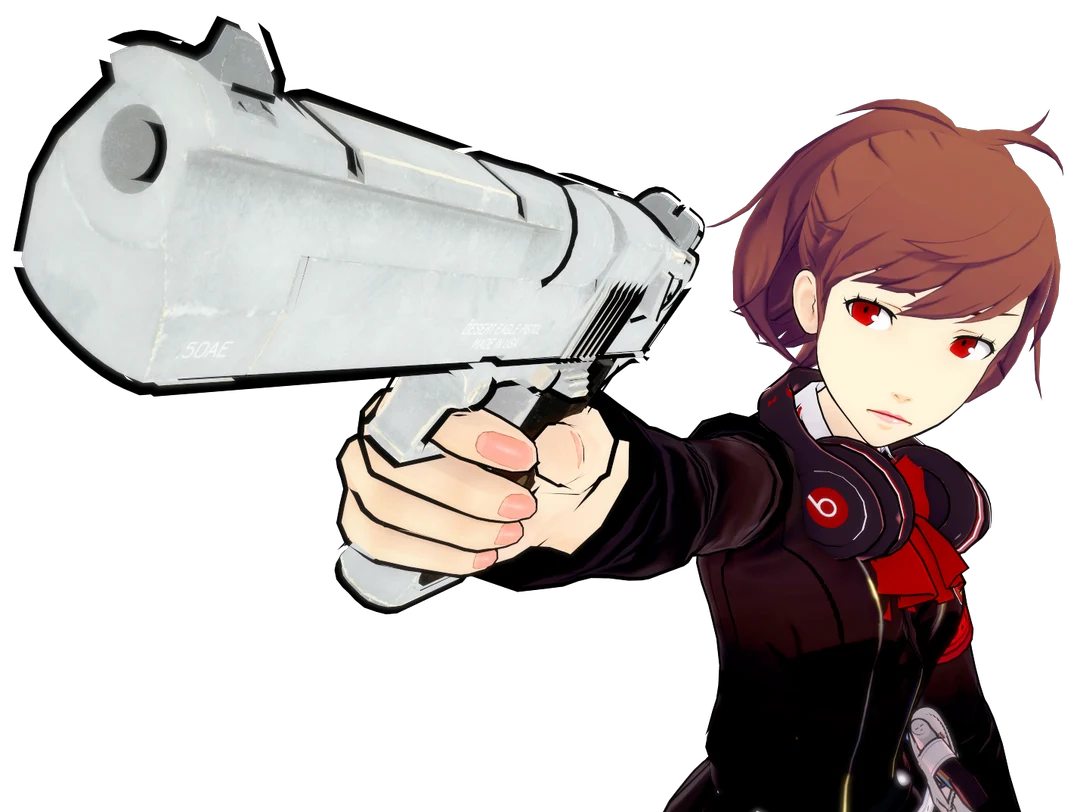 Kotone's about to shoot Nyx in the face. | Scrolller