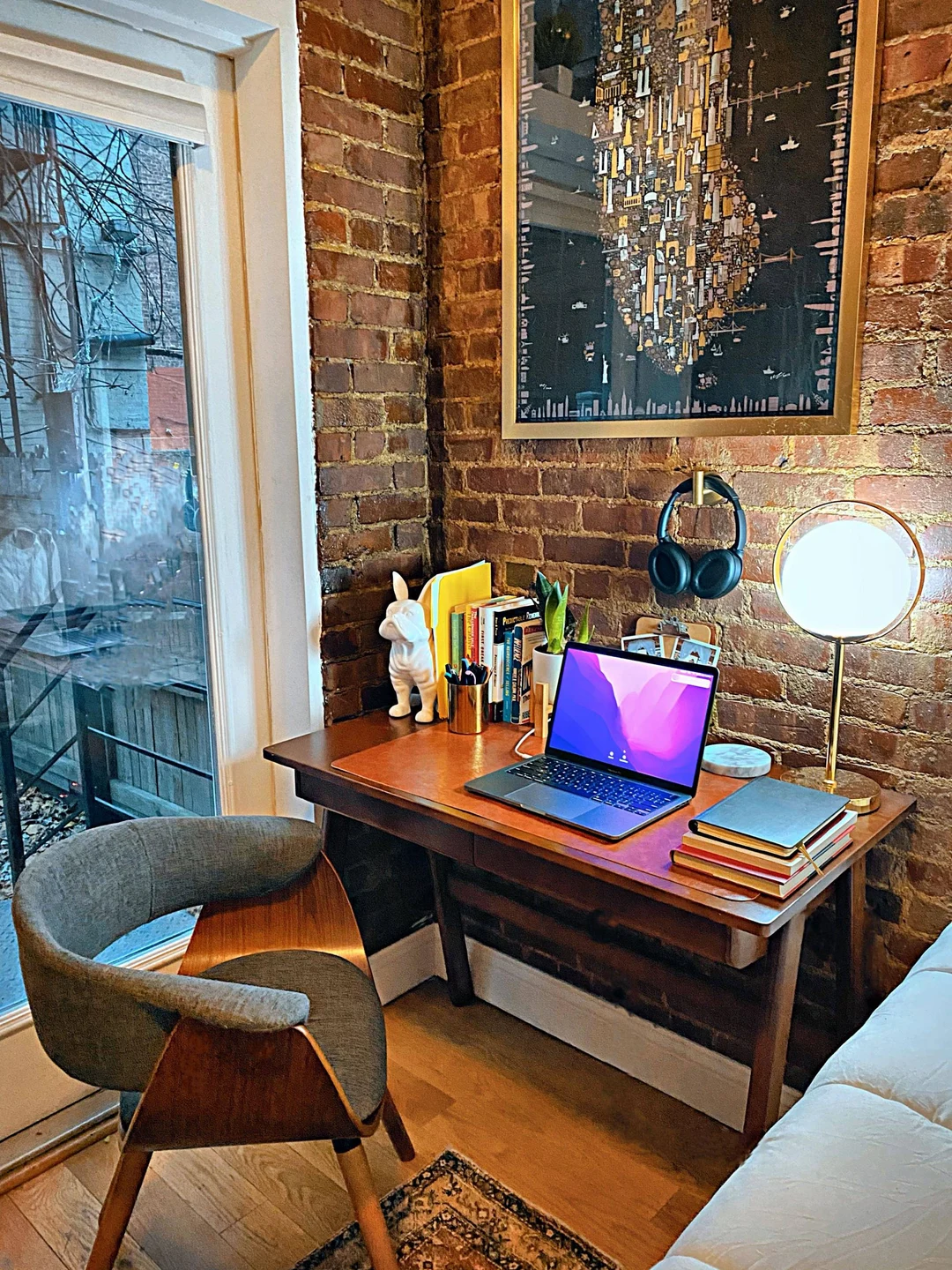 Our cosy bedroom workspace, Upper East Side, NYC | Scrolller