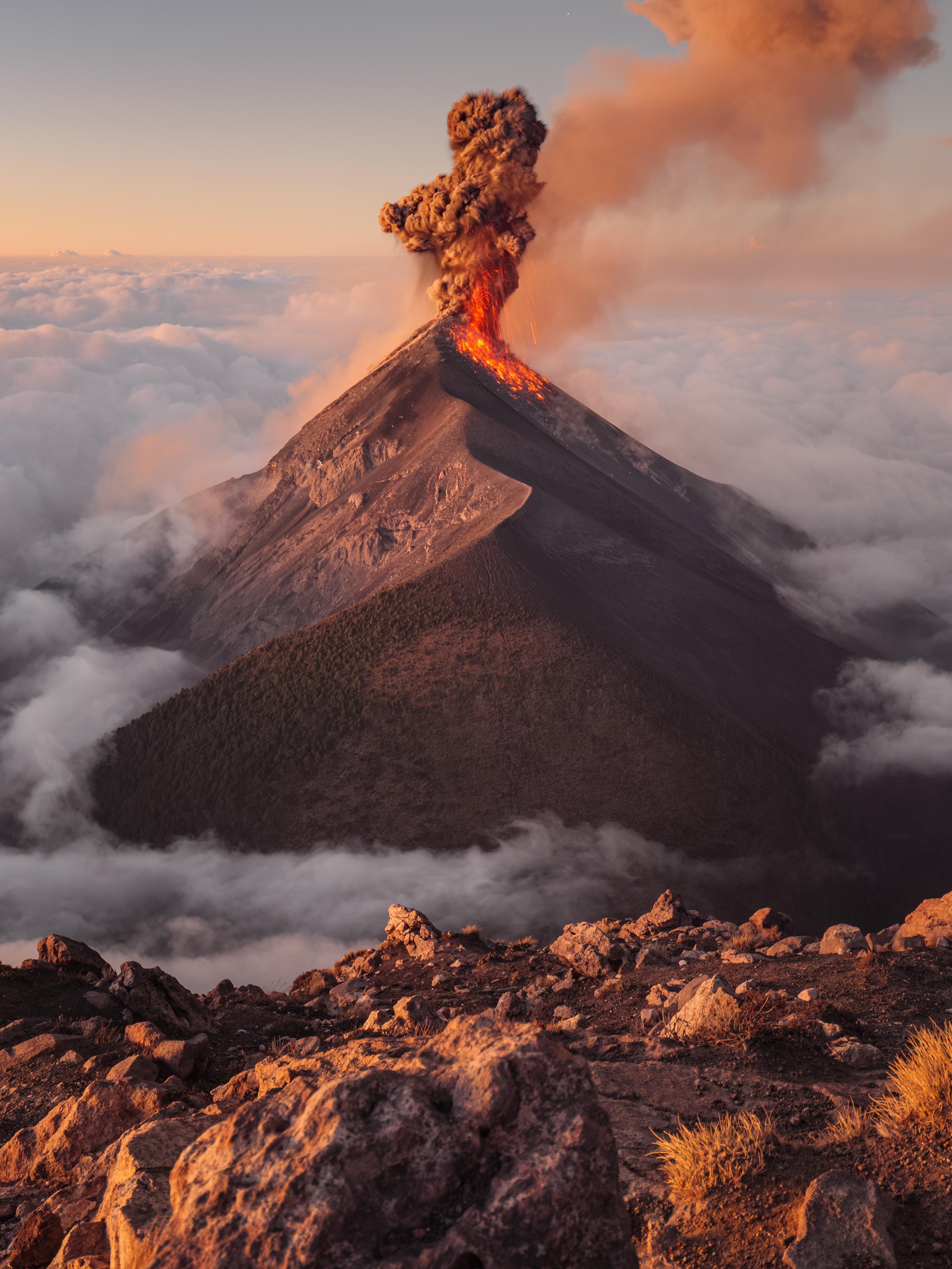 First post! sunrise Volcan de Fuego in Guatemala | Scrolller