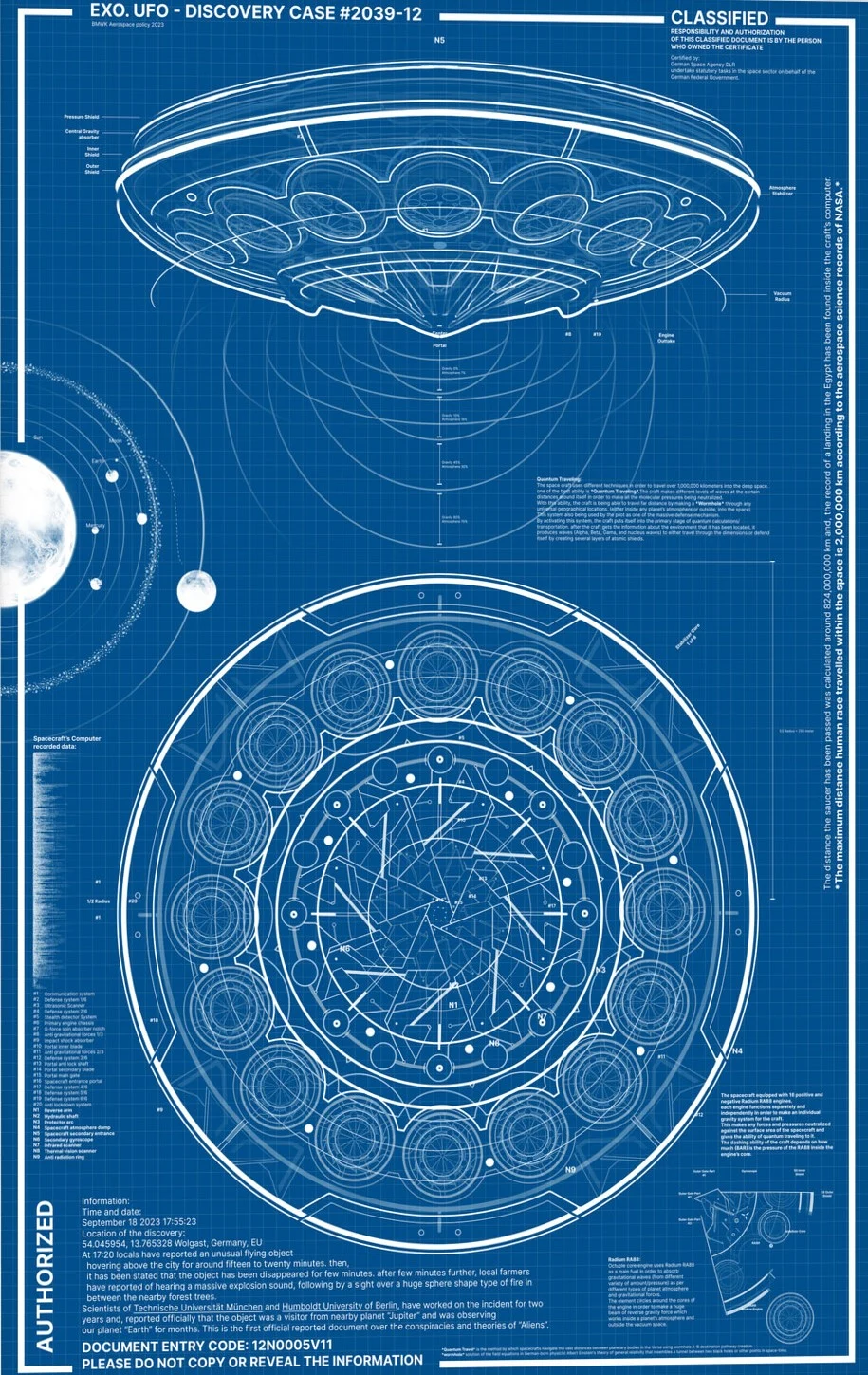 UFO Saucer Blueprint by EsunR | Scrolller