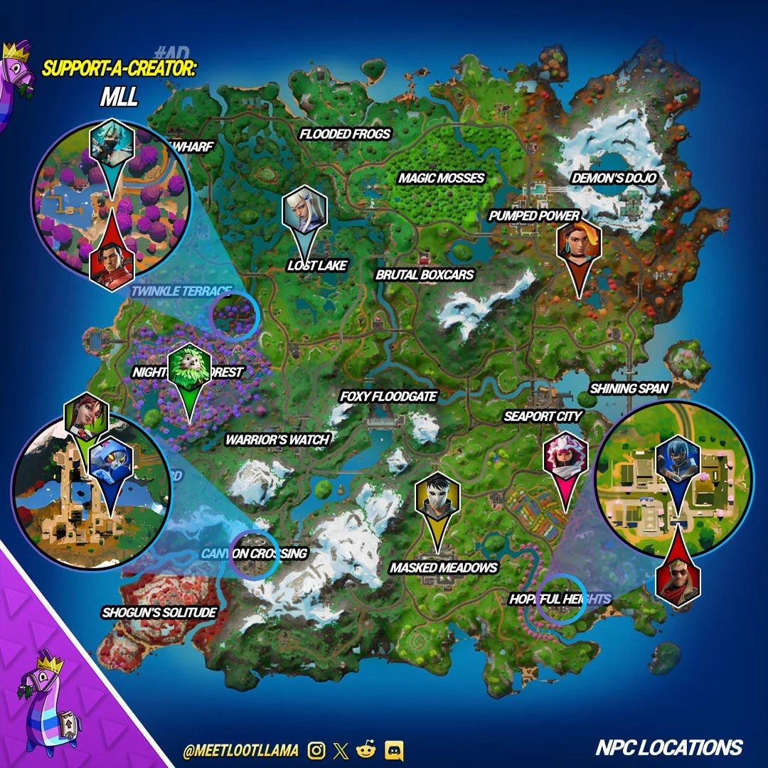 All current NPC locations in Chapter 6🧍 | Scrolller