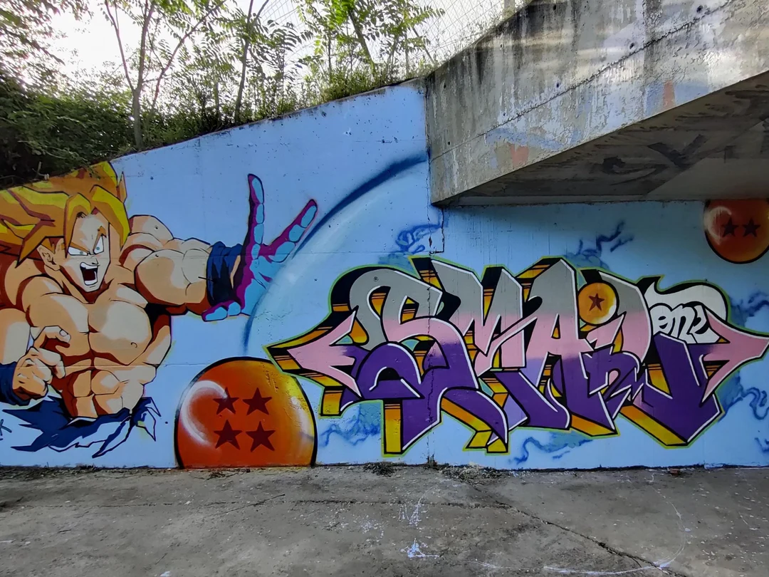 🐉Dragon Ball Graffiti Wall🐉 Full video on my YouTube Channel: @Dirty Hands Boy | Scrolller
