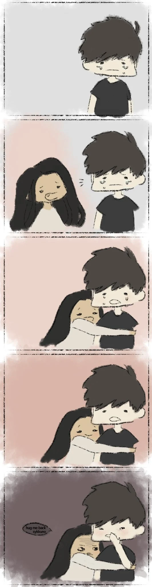 Infernal Twins comforting each other - Art by wimstyxx on Twitter | Scrolller