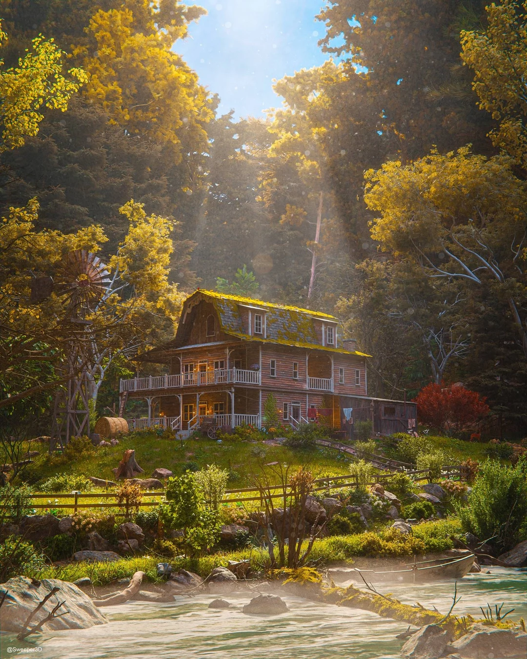 Riverside, by Sweeper3D | Scrolller