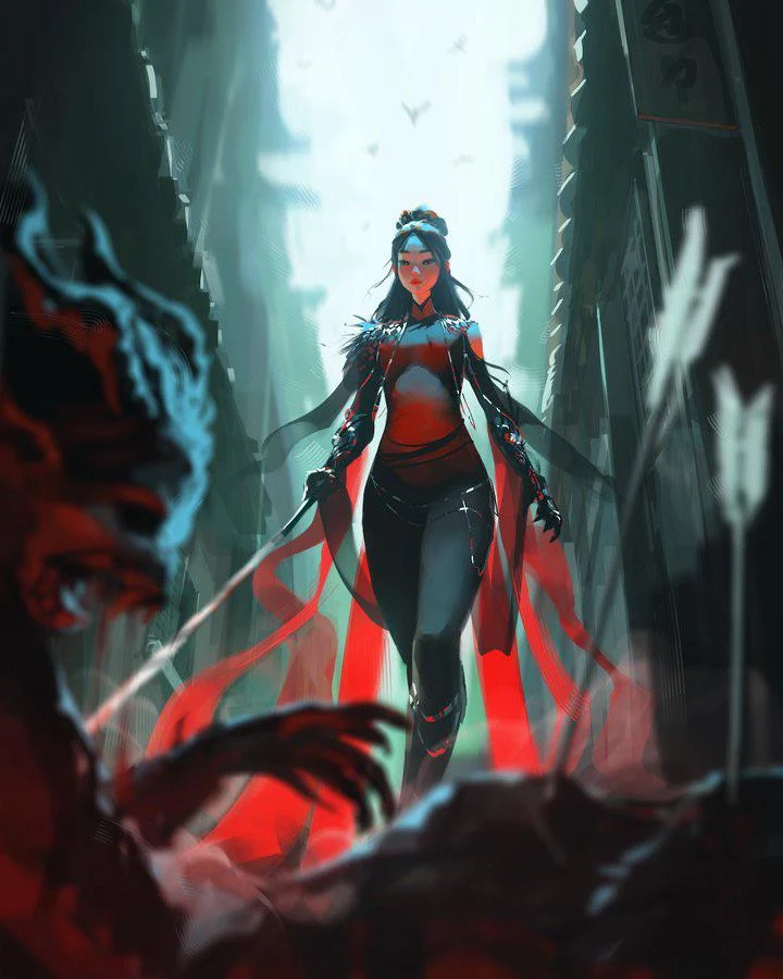 Demon slaying, Sam Yang, Digital, 2024 | Scrolller