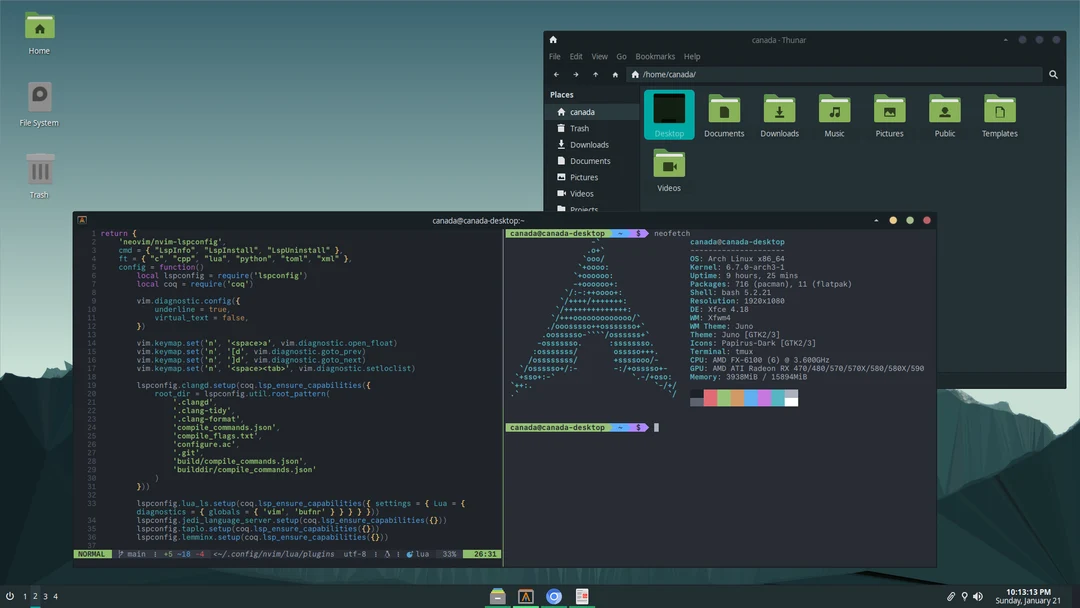 [XFCE] I love one dark | Scrolller