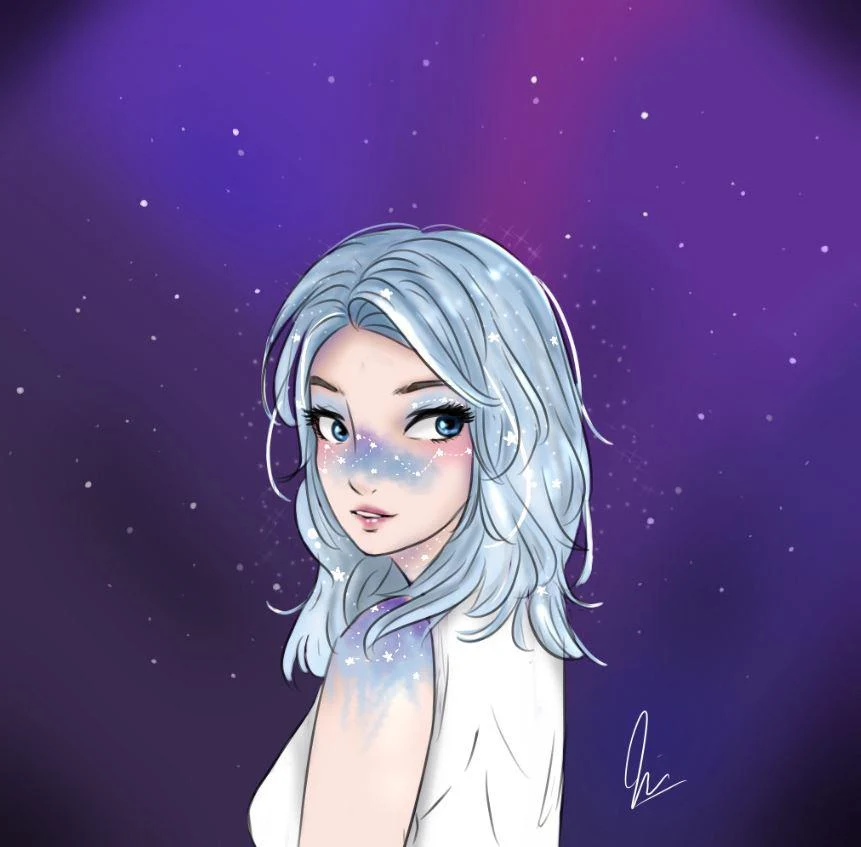 Constellation, me, digital art, 2021 | Scrolller