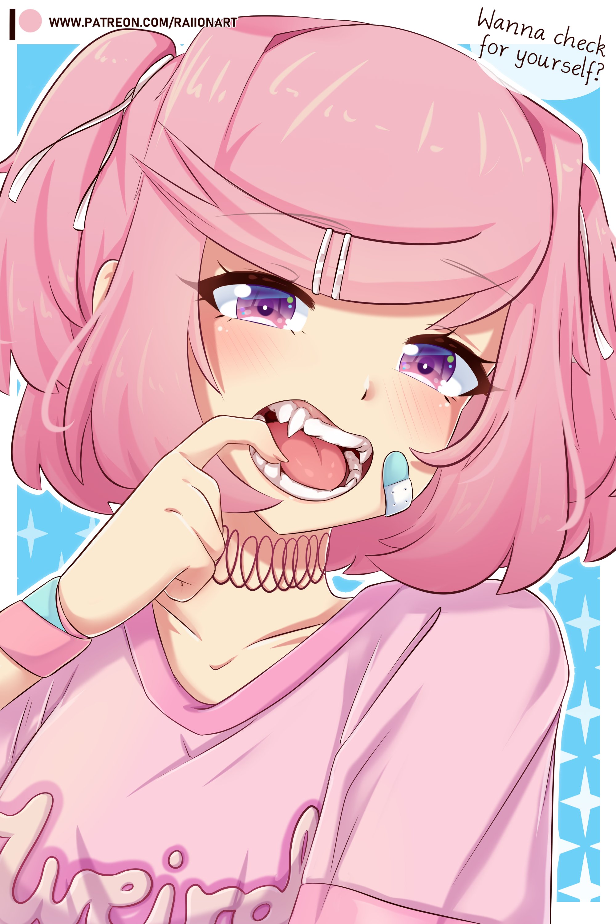 Natsuki showing off her fangs | Scrolller
