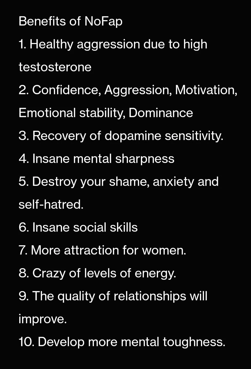 Benefits of NoFap | Scrolller