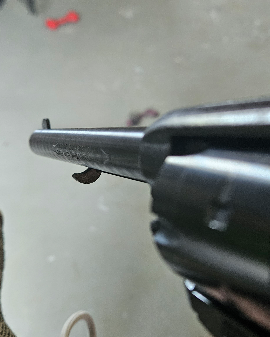 Anyone else's Heritage Rough Rider have these bluing lines on the barrel? | Scrolller