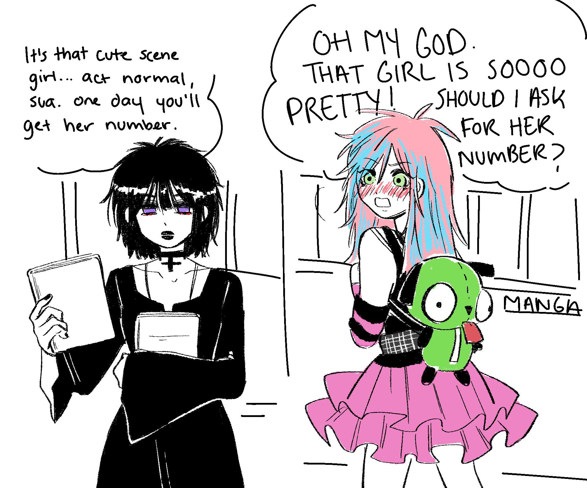 Goth and scene [Alien Stage] | Scrolller