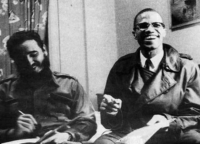 Fidel Castro and Malcolm X at Hotel Theresa, 1960 | Scrolller