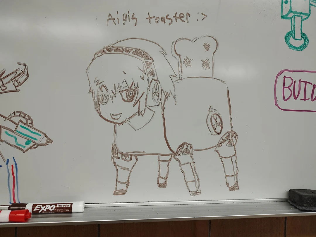 Whiteboard Toaster :> (sorry it's not the best, marker was dying out lol) | Scrolller
