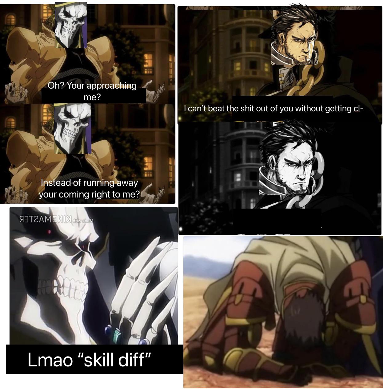 Ainz vs Gazef fight in a nutshell | Scrolller