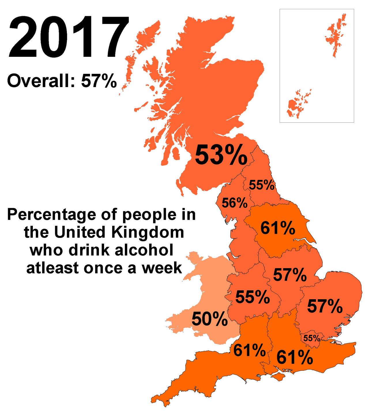 Map of alcohol consumption | Scrolller