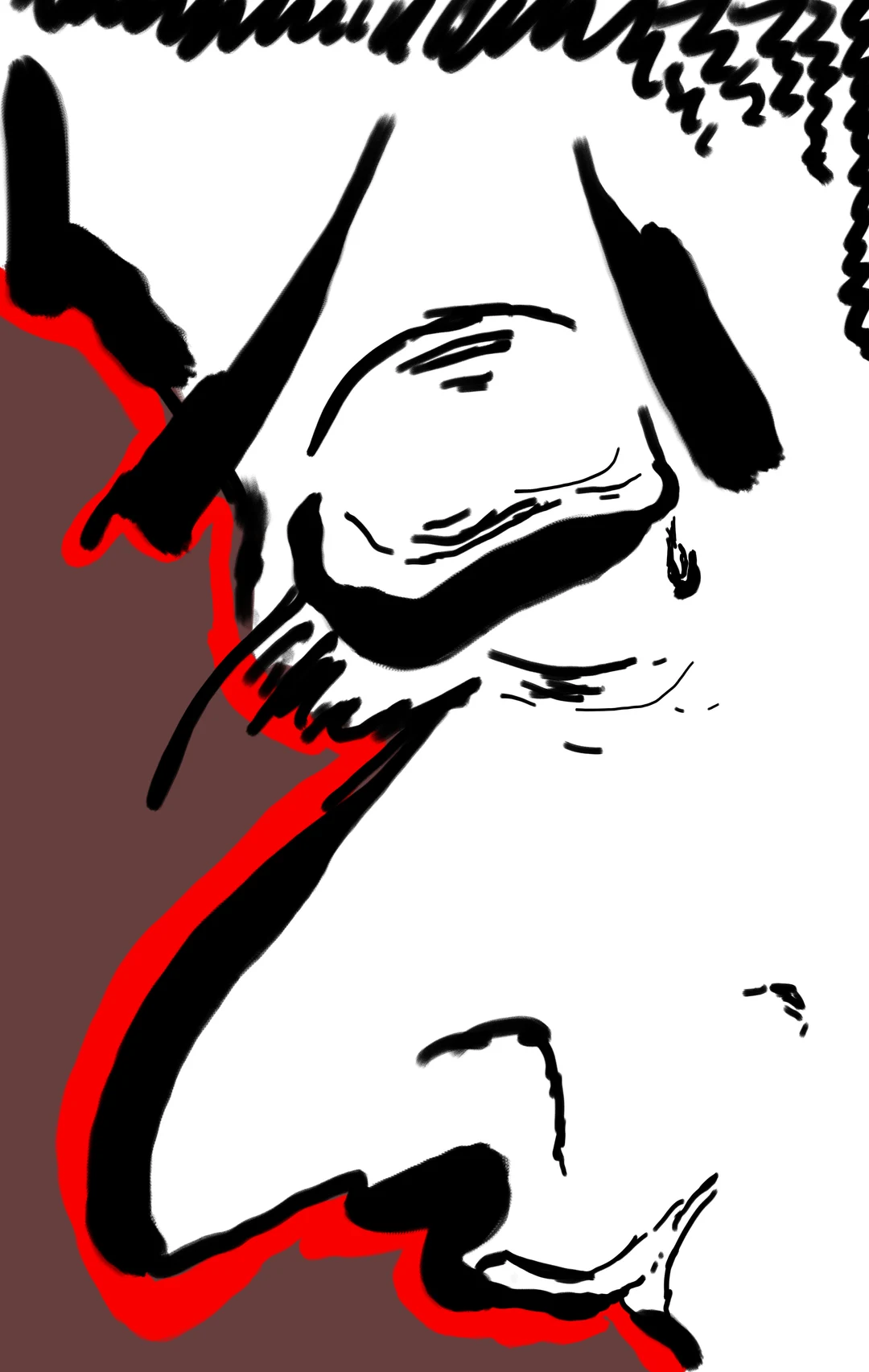 Portrait of Bob Dylan, me, digital, 2023 | Scrolller