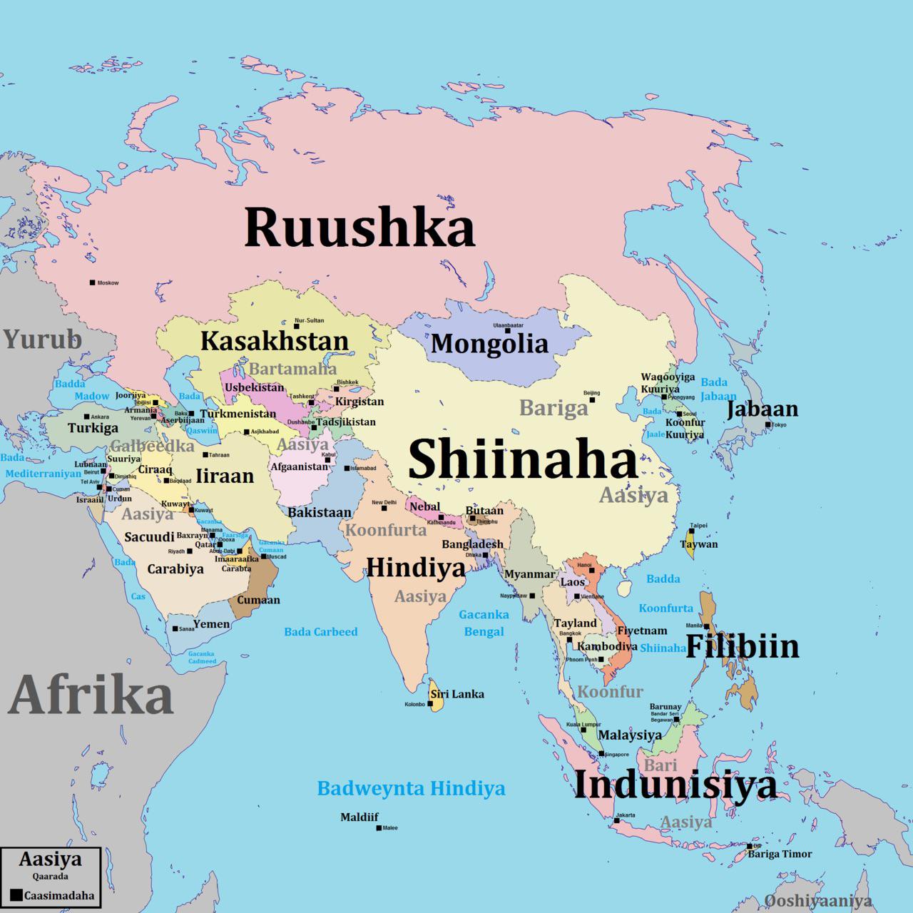 Asian countries in somali | Scrolller