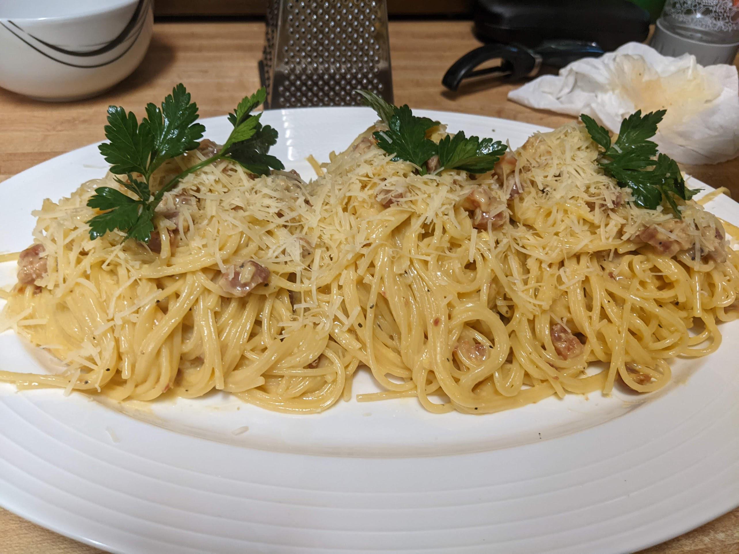 [Homemade] Spaghetti Carbonara | Scrolller