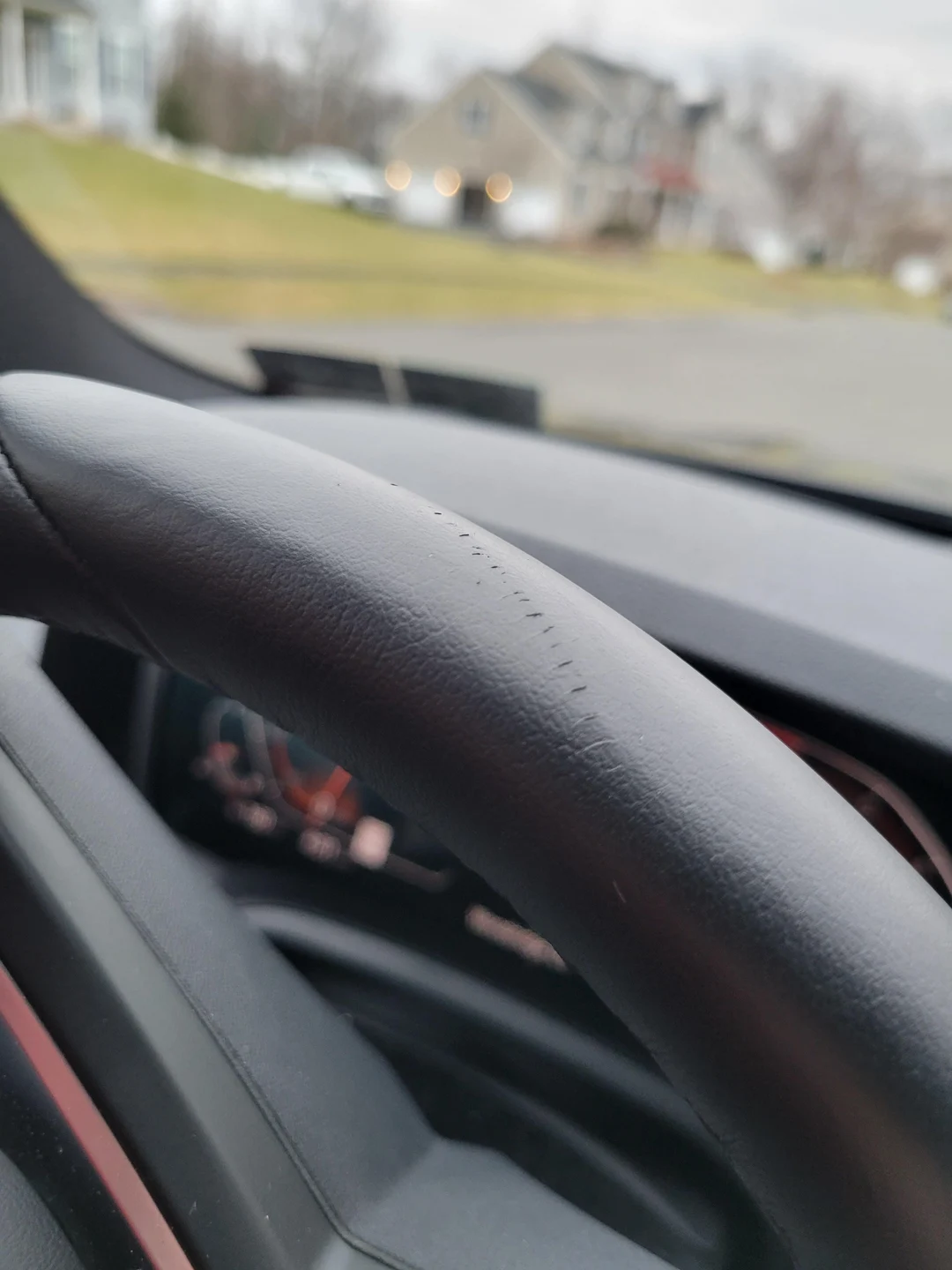 Is there any way to easily fix this small scuff in my steering wheel? 2020 330i | Scrolller