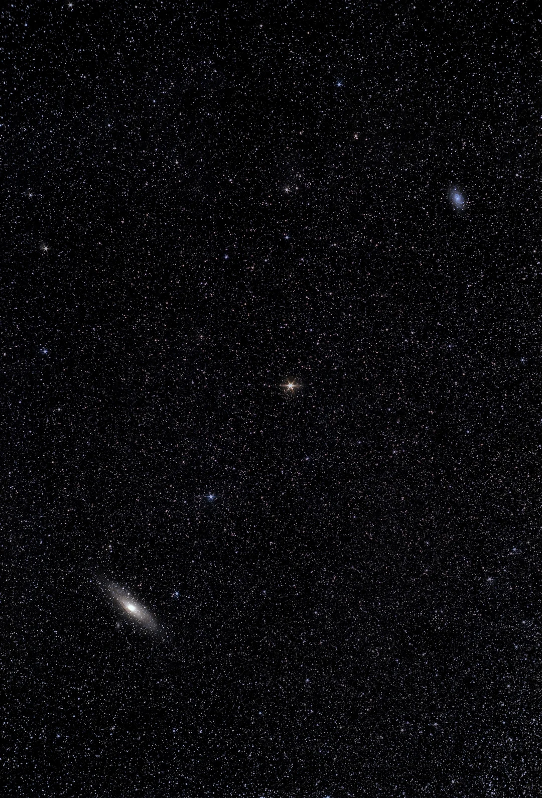 Andromeda and Triangulum. | Scrolller