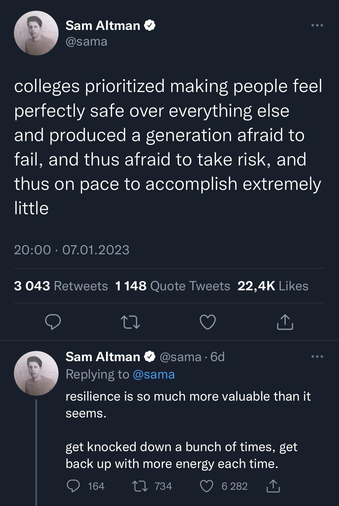 CEO of OpenAI, developer of ChatGPT, bashes colleges for spoiling the whole generation | Scrolller