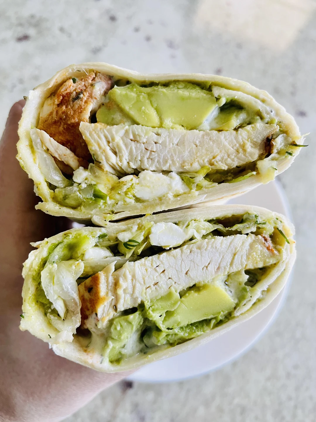 Chicken tzatziki salad wrap | Scrolller