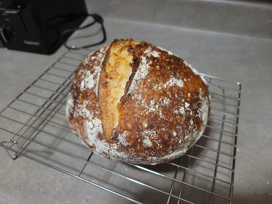 my first attempt at baking sourdough bread | Scrolller