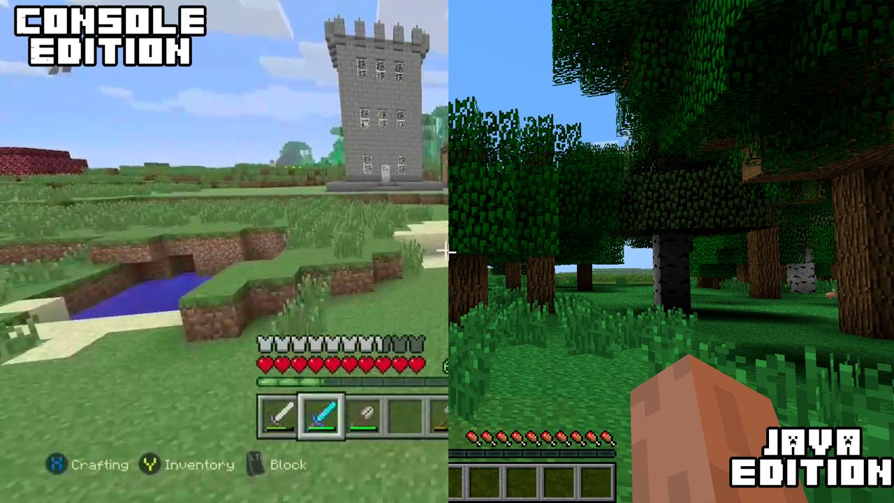 Why does the console version of minecraft look brighter and lighter than the Java Version ...