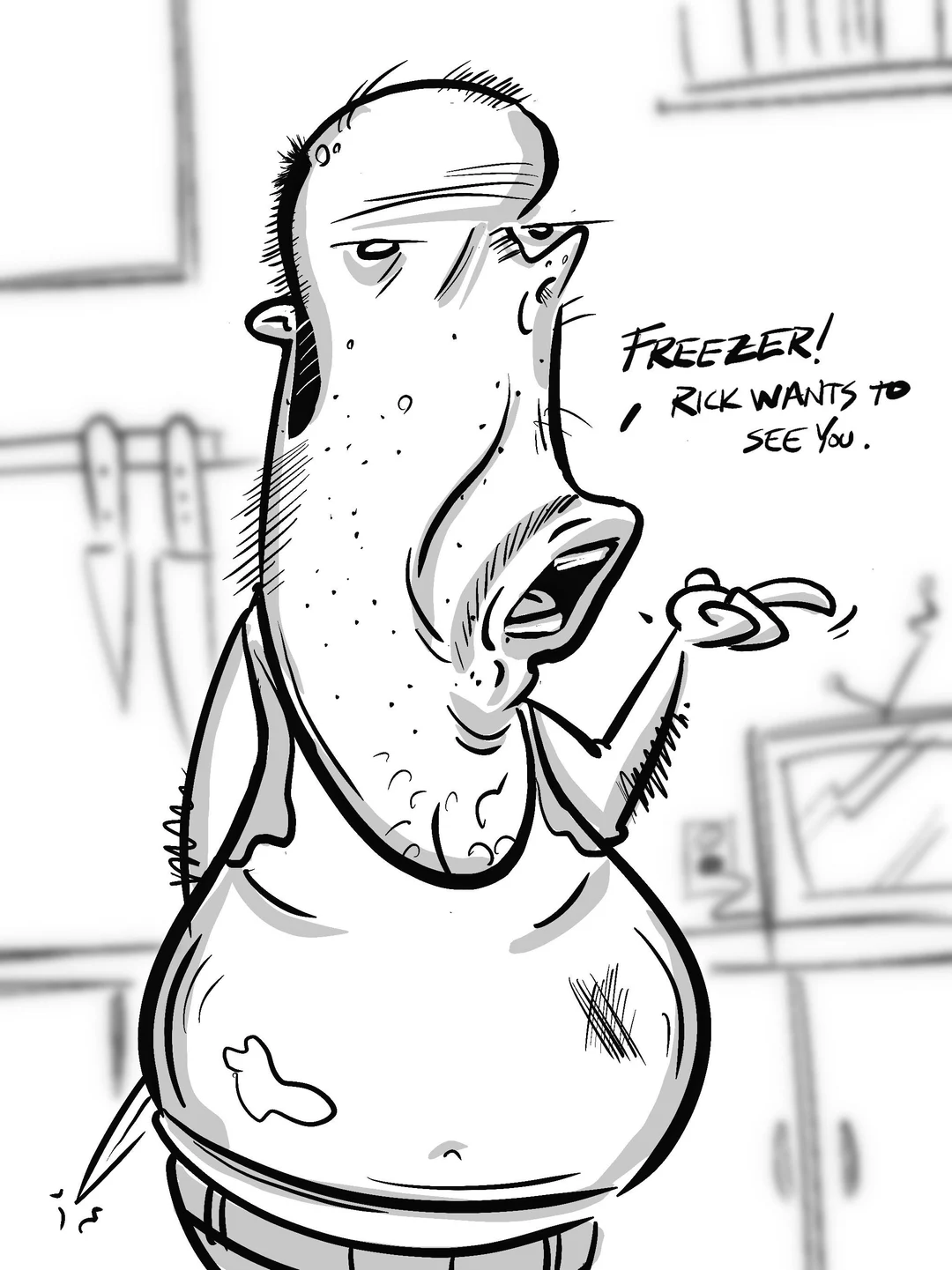 The freezer, TENINONE, digital illustration, 2024 | Scrolller