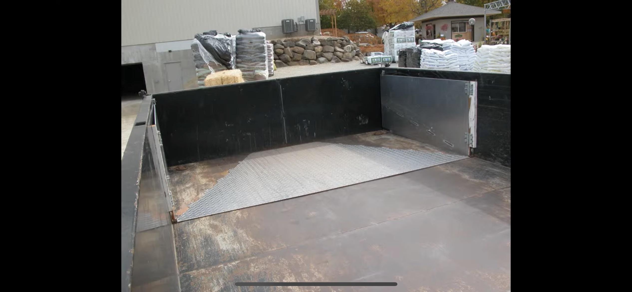 I made a dump trailer material ramp to unload rock directly into wheelbarrows | Scrolller