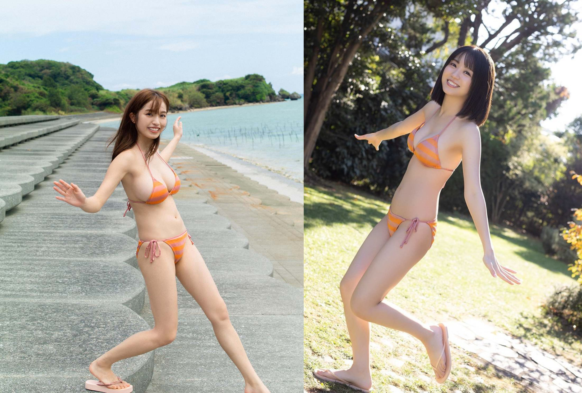 Miyu Murashima and Tsumugi Hashimoto (same bikini) | Scrolller