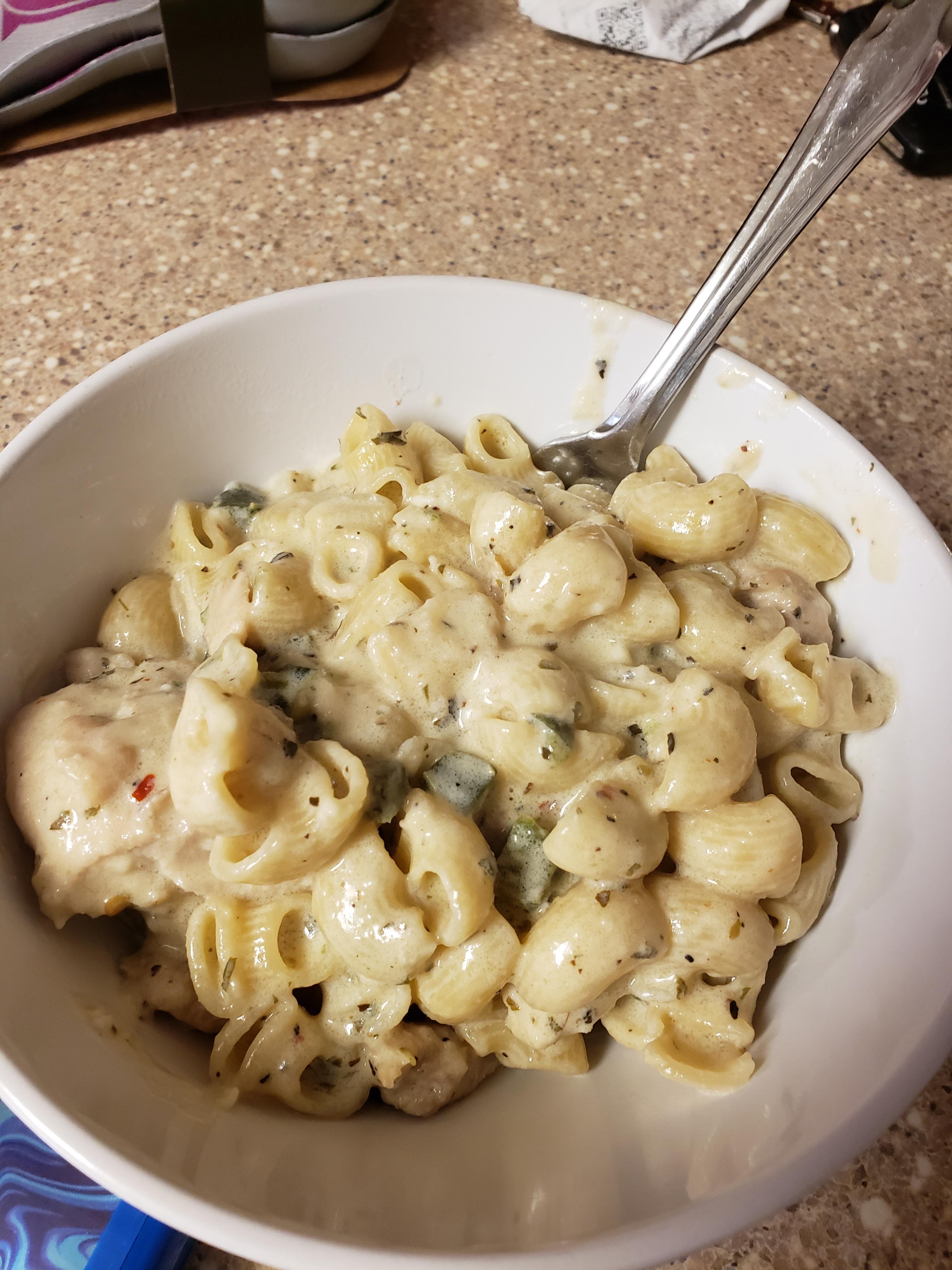 [Homemade] poblano chicken thigh pasta | Scrolller