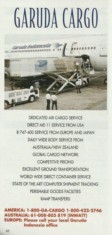 Garuda Indonesia timetable, route map, and seat map (International edition), 1995 | Scrolller